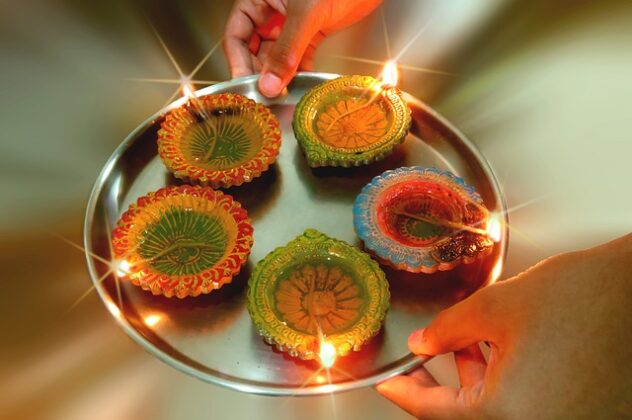 10 Beautiful Diya Decoration Ideas for Competition and Home Diwali ...